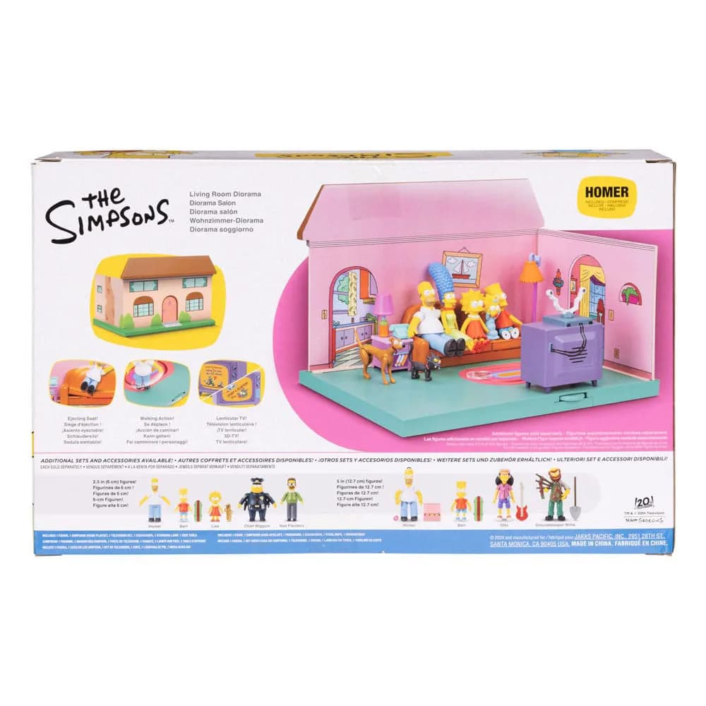 The Simpsons - Living Room Diorama set + figurica Homer - Rockmark
